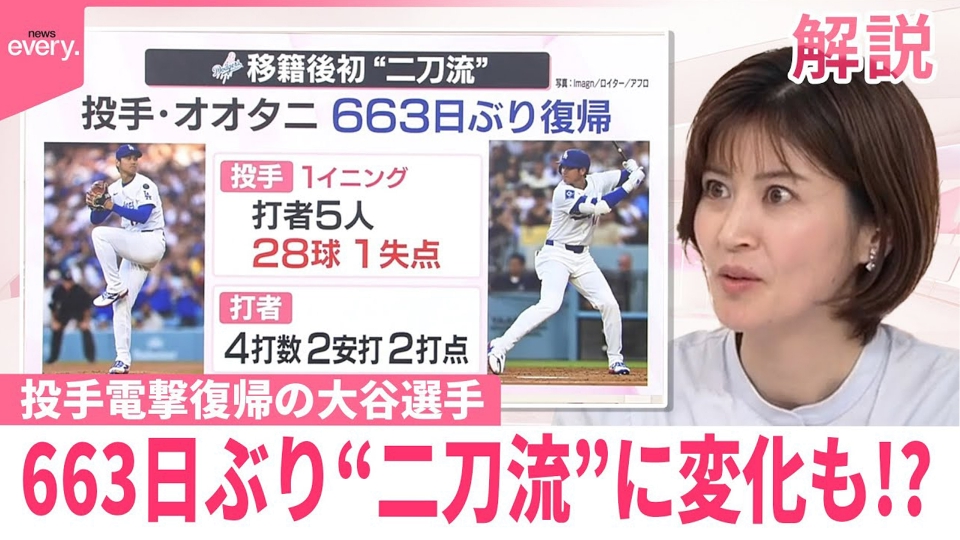 日テレNEWSセレクト 6月17日(火)放送分 【なるほどッ！】投手電撃復帰の大谷選手…663日ぶり“二刀流”に変化も！？ 今後のローテはどうなる？｜報道／ドキュメンタリー｜見逃し無料配信は ...