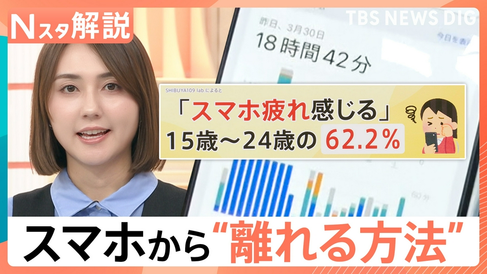 TBS NEWS DIG Powered by JNN 3月31日(火)放送分 スマホから“離れる方法”【Nスタ】｜報道／ドキュメンタリー ...