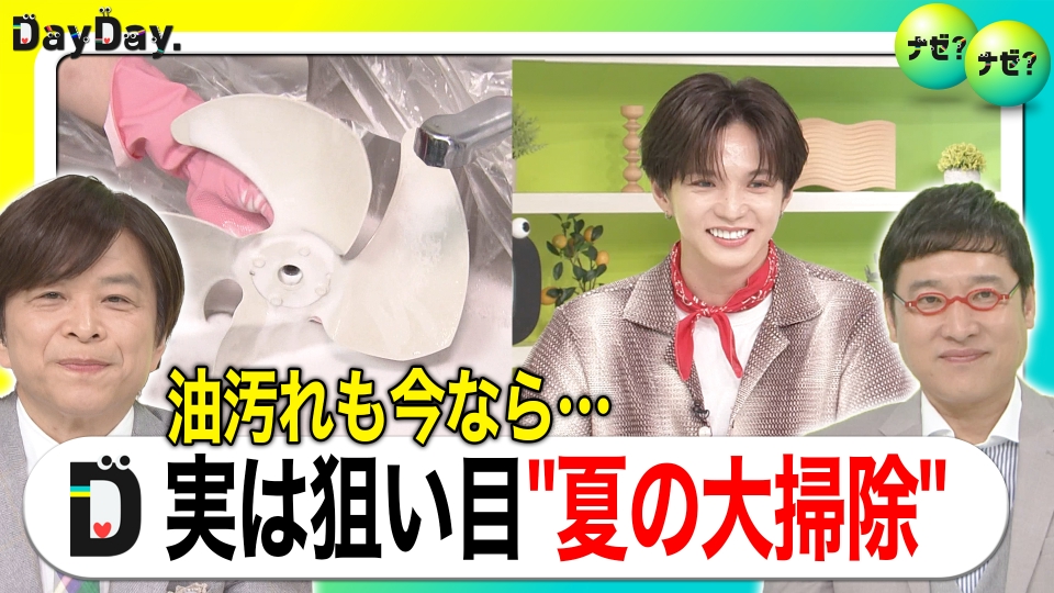 DayDay. 8月4日(月)放送分 猛暑で外出控え…実は夏がおすすめ！大掃除【ナゼ？ナゼ？】｜報道／ドキュメンタリー｜見逃し無料配信はTVer！人気の動画見放題