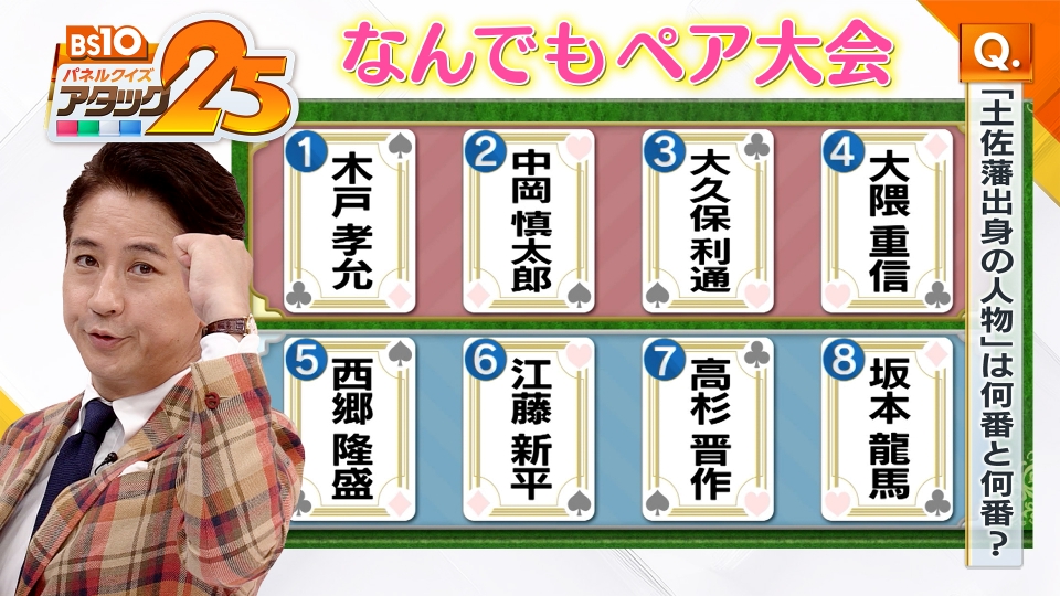 BS10 パネルクイズ アタック25 7月13日(日)放送分 なんでもペア大会｜バラエティ｜見逃し無料配信はTVer！人気の動画見放題