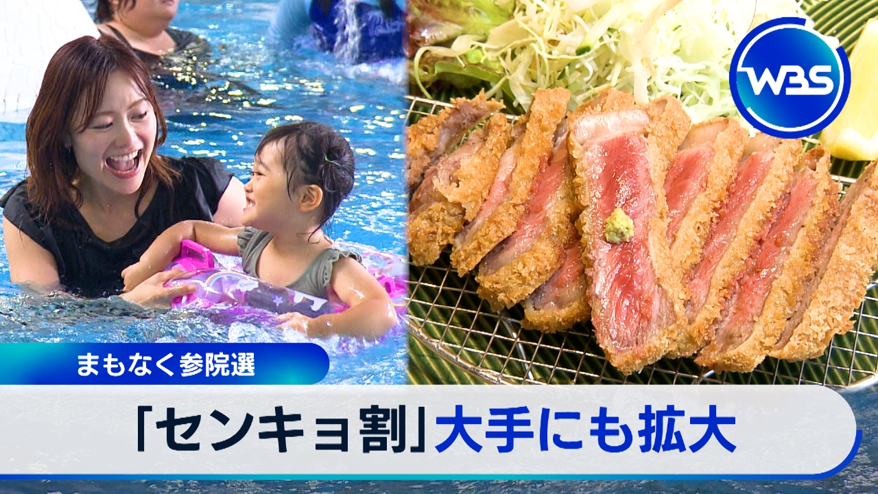 WBS（ワールドビジネスサテライト） 7月18日(金)放送分 選挙割に大手も続々…観光需要狙う動きも｜報道／ドキュメンタリー｜見逃し無料配信はTVer！人気の動画見放題